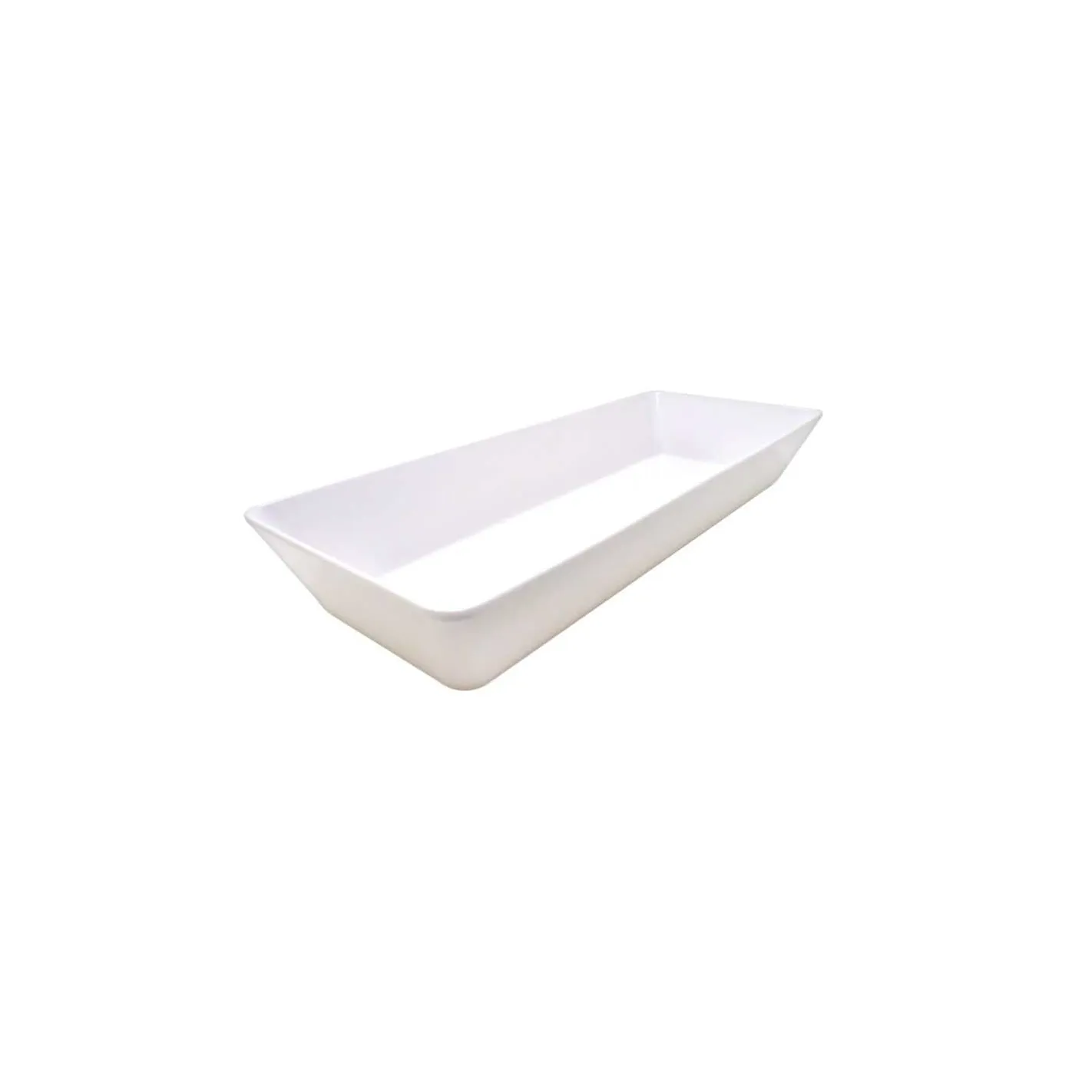 Bandeja Rectangular de Melamina de 19.5 x 8 Pulgadas, Color Blanco ...
