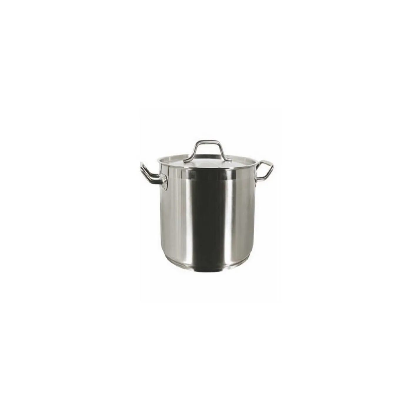 Olla Stock de Acero Inoxidable de 16 Cuartos con Tapa MASTER CHEF SPS-16