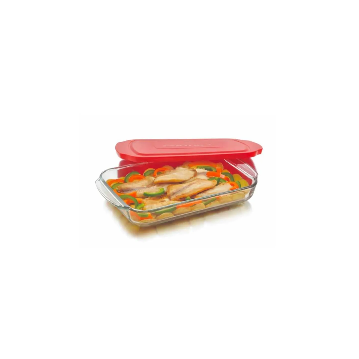 Refractario Rectangular con Tapa de 3.2 Litros CRISA B5201715342