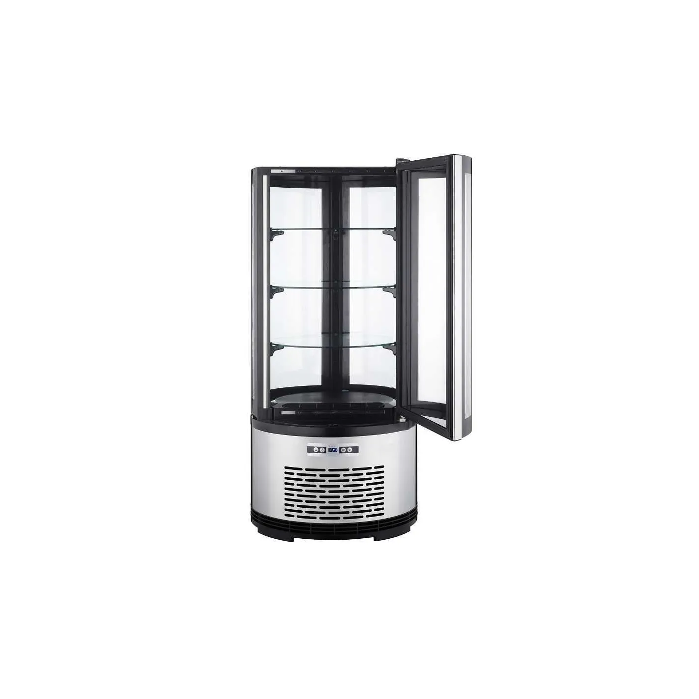 Vitrina Refrigerada Redonda de 3 Niveles de 48 x 103 Centimetros ...
