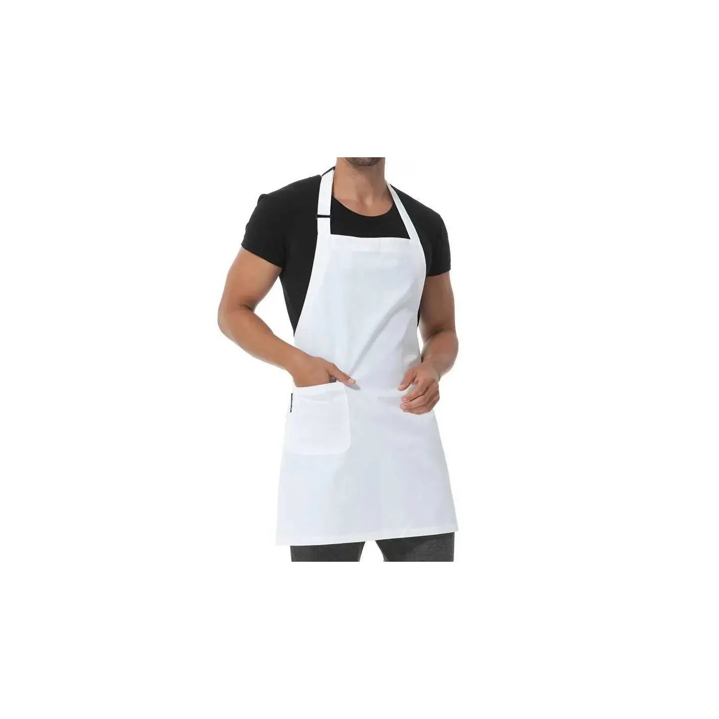 Delantal con Bolsillo Color Blanco CHECKEDOUT U304S0200A