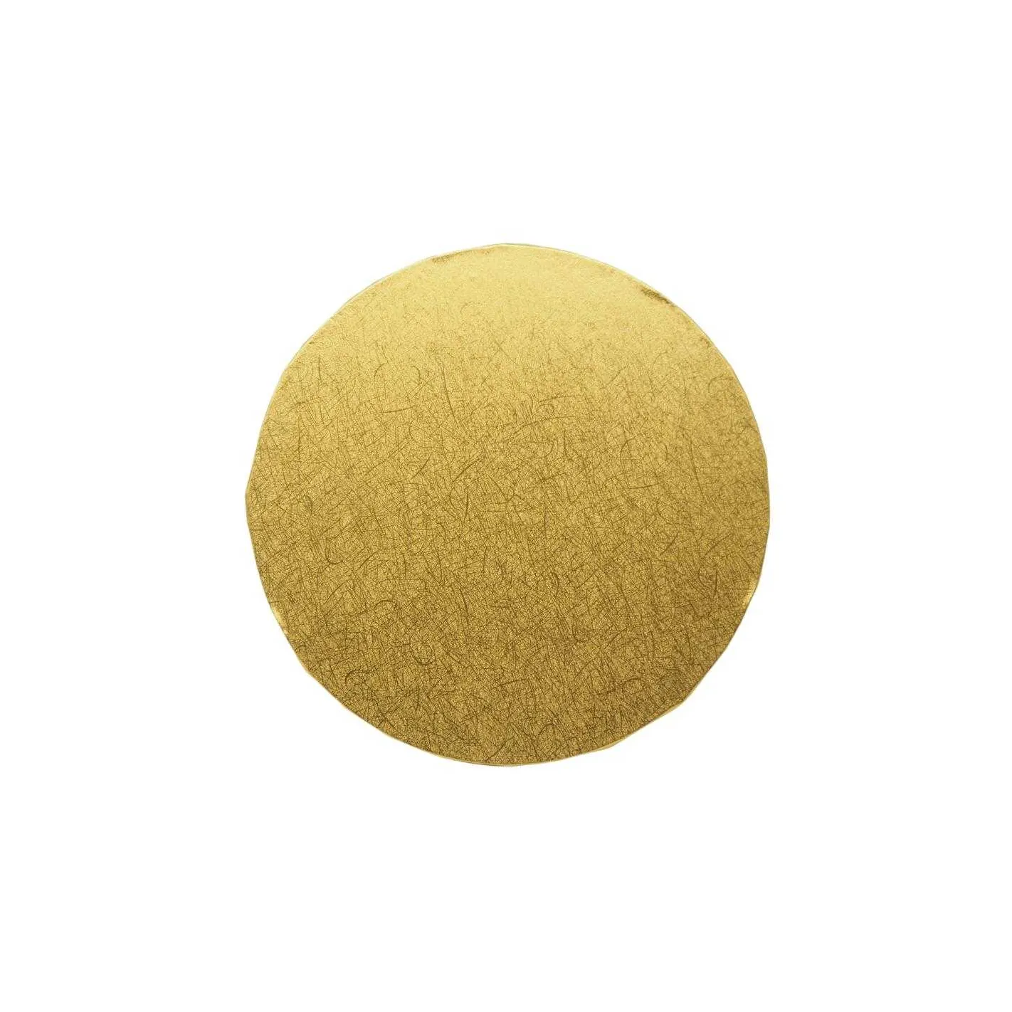 Base de Madera Redonda Lisa de 30 Centimetros de Color Dorado TIPS DGD065G