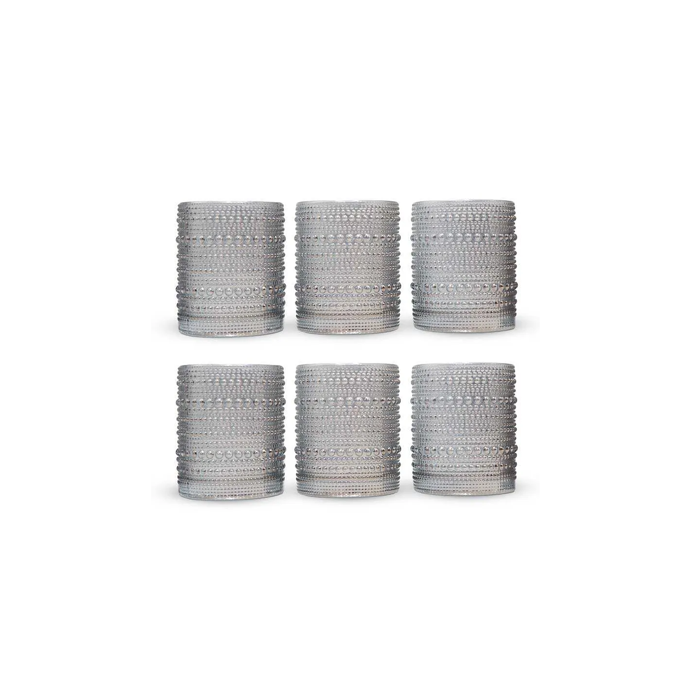 Vaso de Vidrio de 250 Mililitros de Color Humo, Set de 6 Unidades TIPS ...