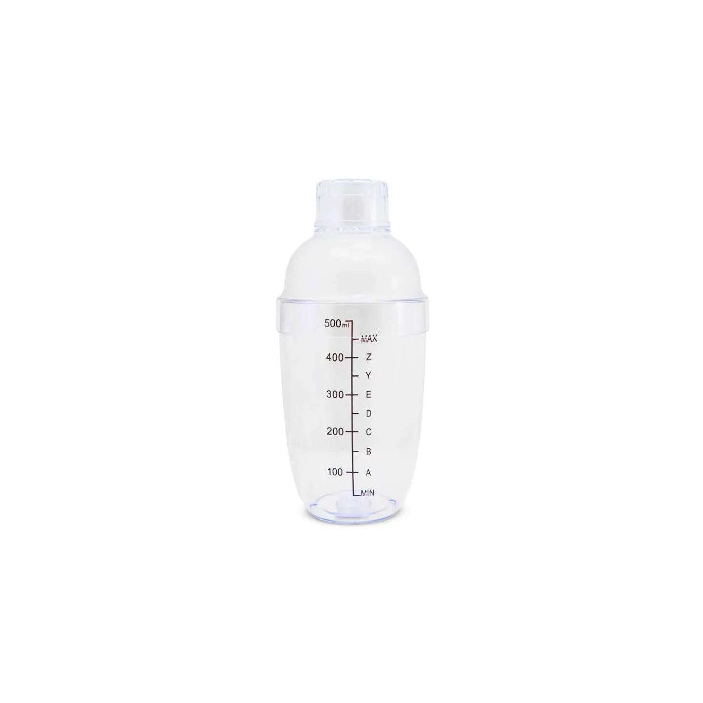Coctelera de Policarbonato Transparente de 500 Mililitros MASTER CHEF B1005