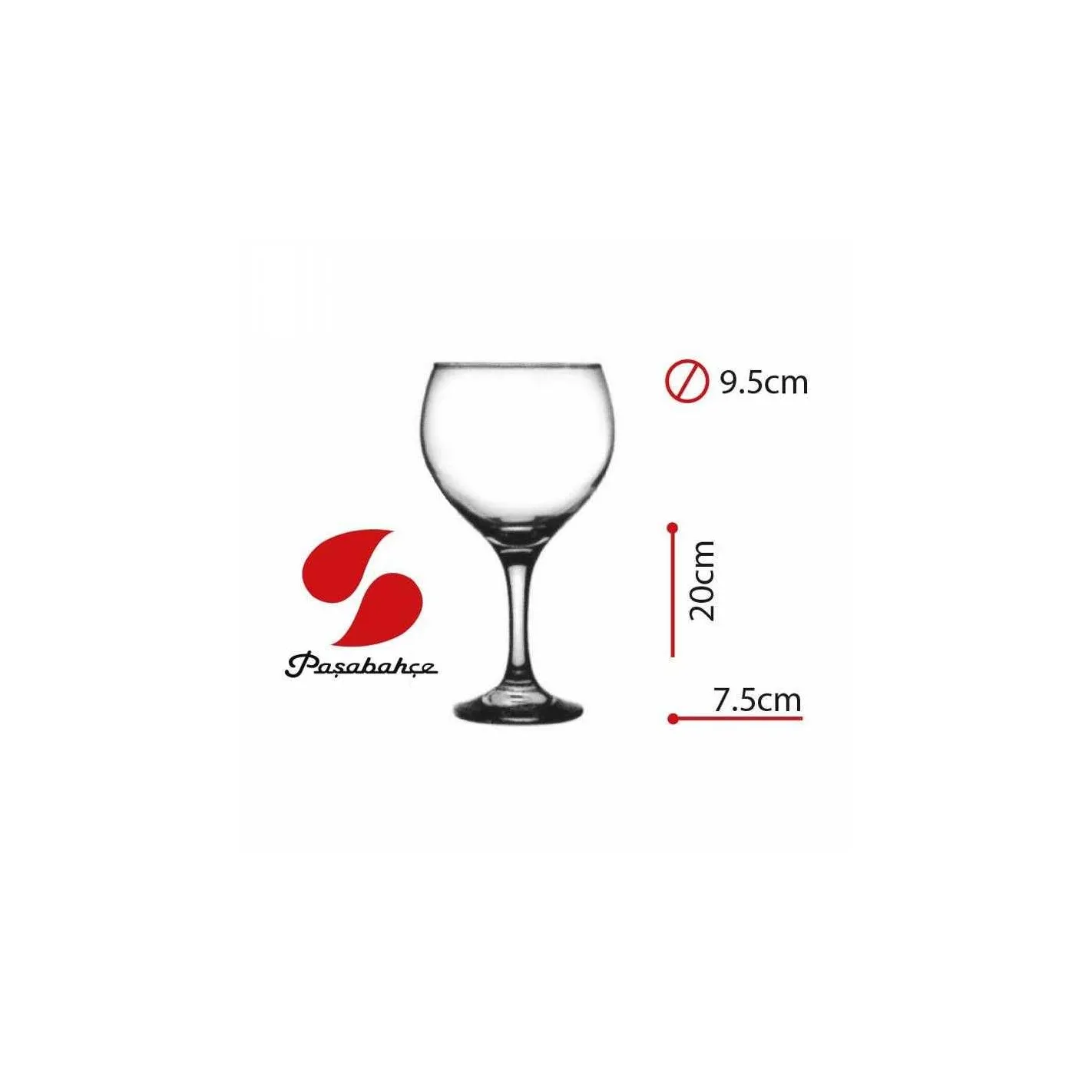 Copa para Agua Capri de 21-1/4 Onzas / 630 Mililitros PASABAHCE 44686